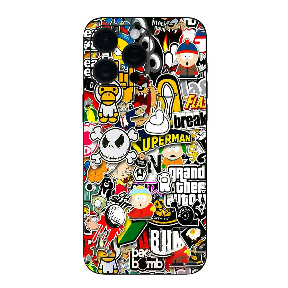STICKER ART CARTOONS MOBILE SKIN – Wrap.Pk