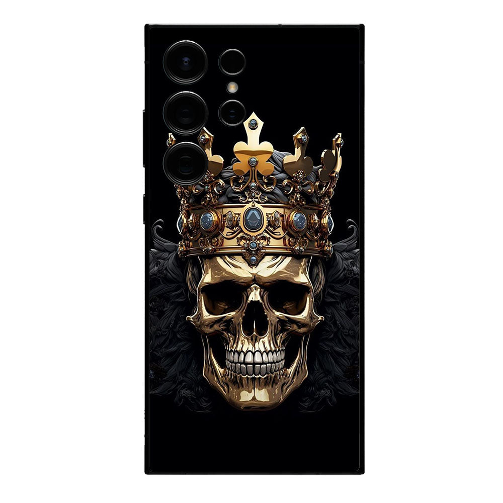 Skull wearing gold crown Mobile Skin – Wrap.Pk